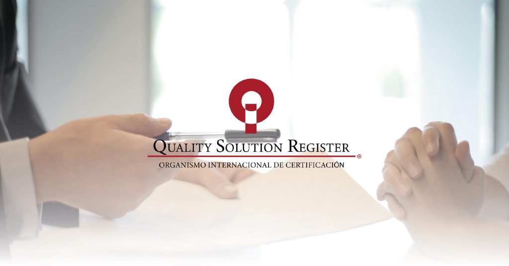 Confirmación - Quality Solution Register